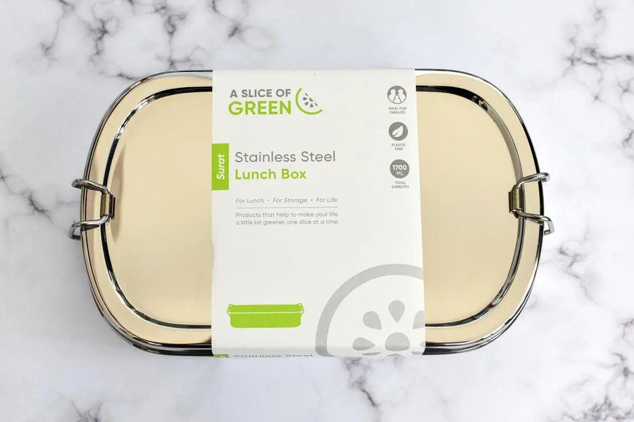 Stainless Steel Lunch Box - 3 Sizes | Green Pear Eco