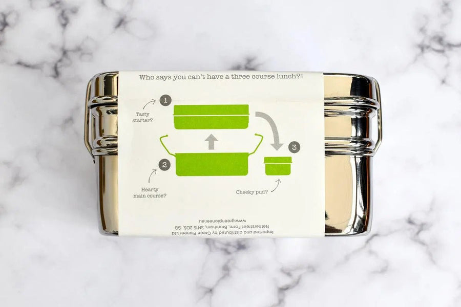 Stainless Steel Lunch Box - 3 Sizes | Green Pear Eco